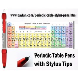 Periodic Table Stylus Pens,Banner Stylus Pen | Scroll Stylus | Custom ...